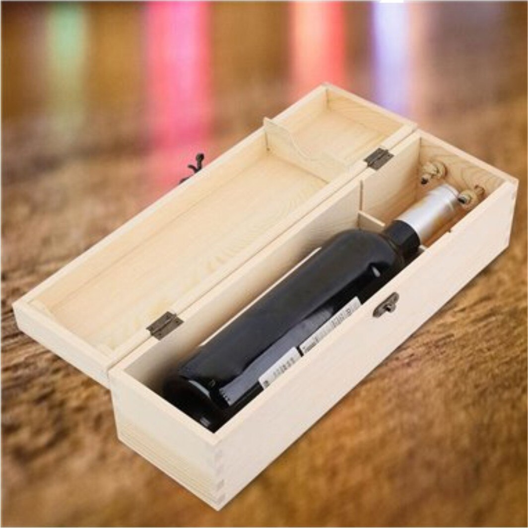 Cutie de vin, Simpla, Lemn, 35x10x10cm, CTVS010 - eMAG.ro