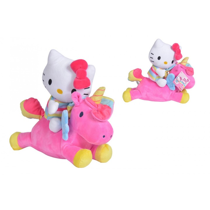 Плюшена играчка Hello Kitty Plus On Unicorn 25см - eMAG.bg