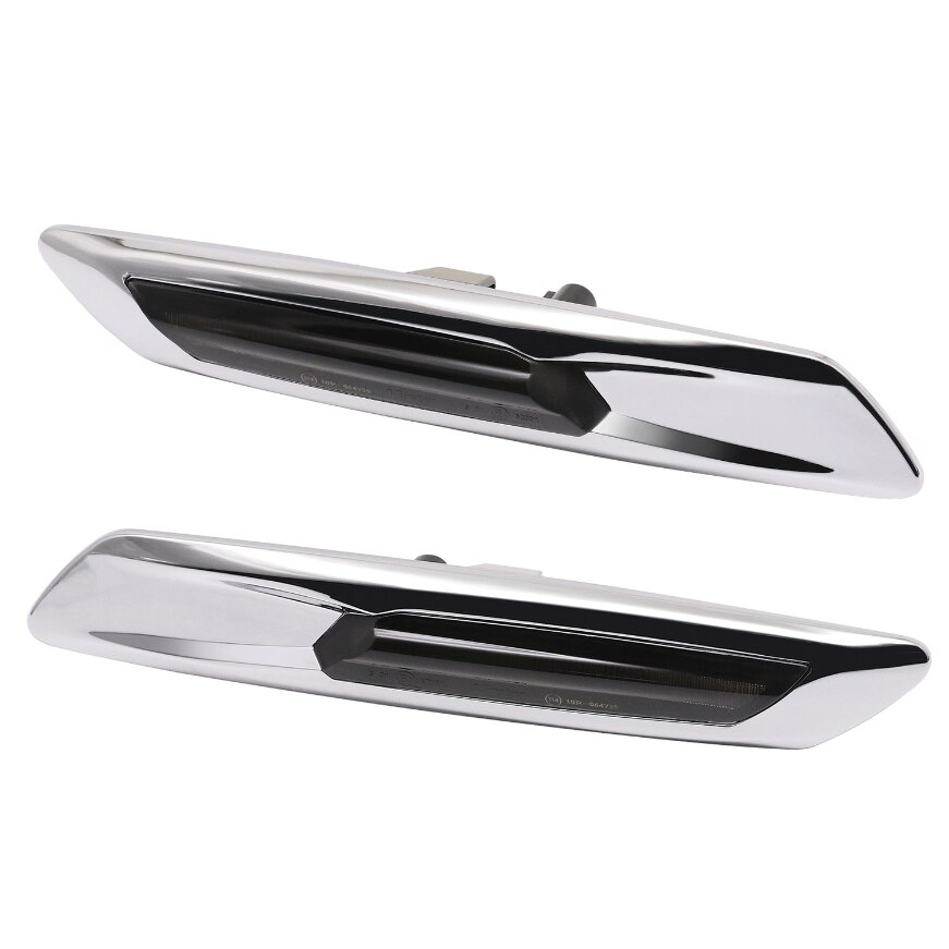 Set 2 Semnalizari Aripa Led Cromate cu geamul fumuriu, Dinamice ...