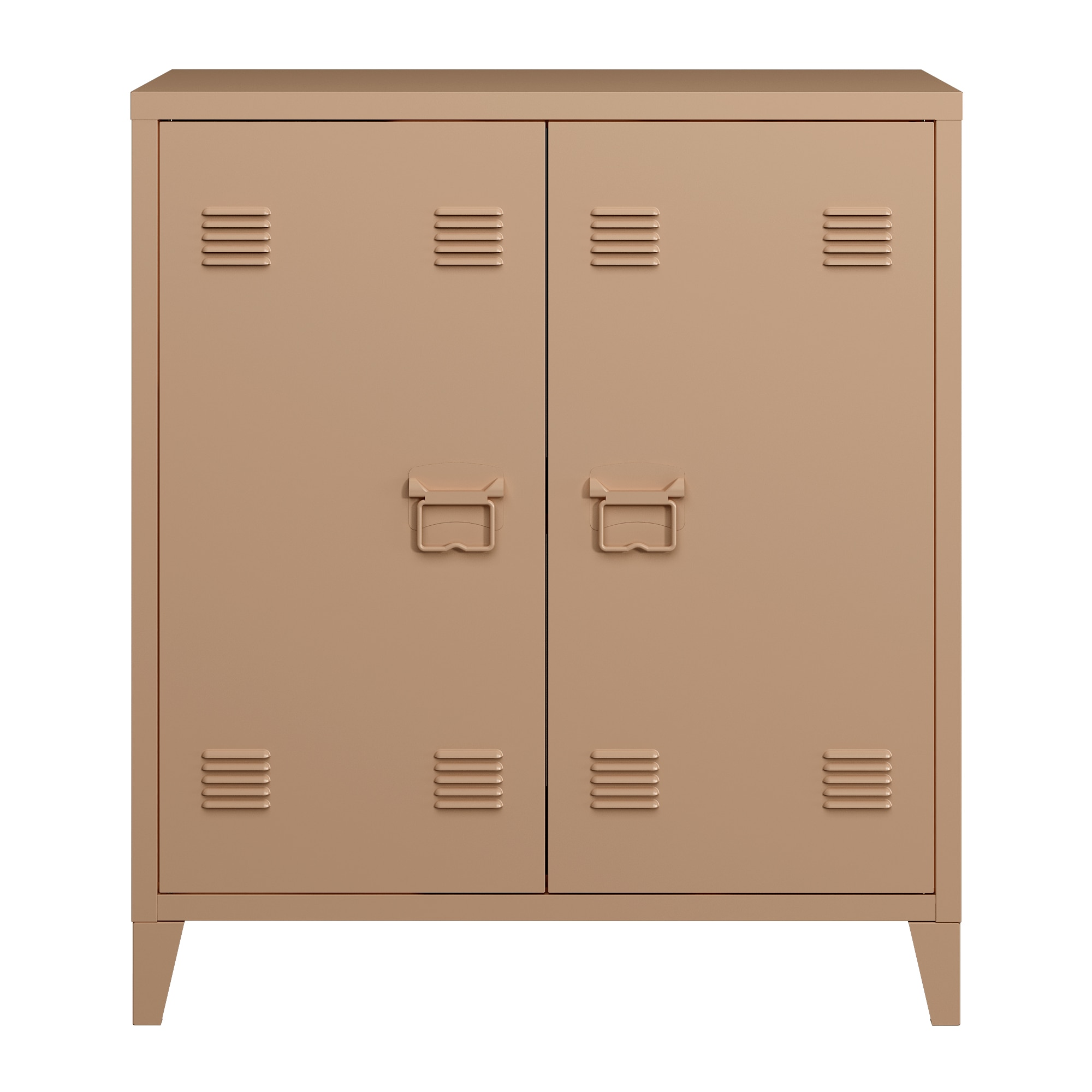 Dulap metalic, en.casa, PXSL-0205 Oripaa, 90 x 80 x 33 cm, otel, maro ...