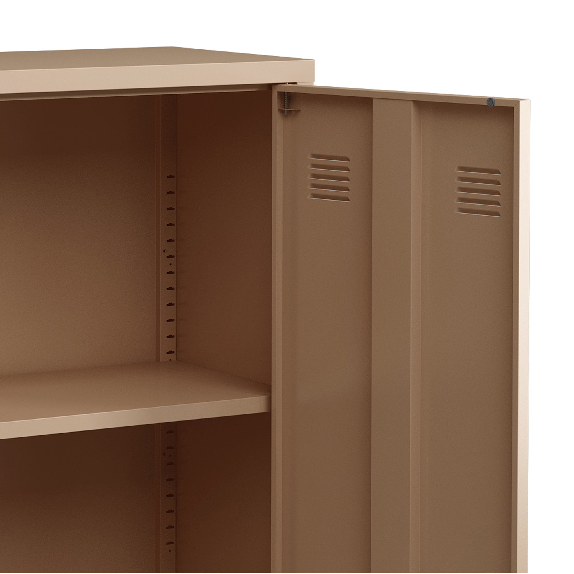 Dulap metalic, en.casa, PXSL-0205 Oripaa, 90 x 80 x 33 cm, otel, maro ...