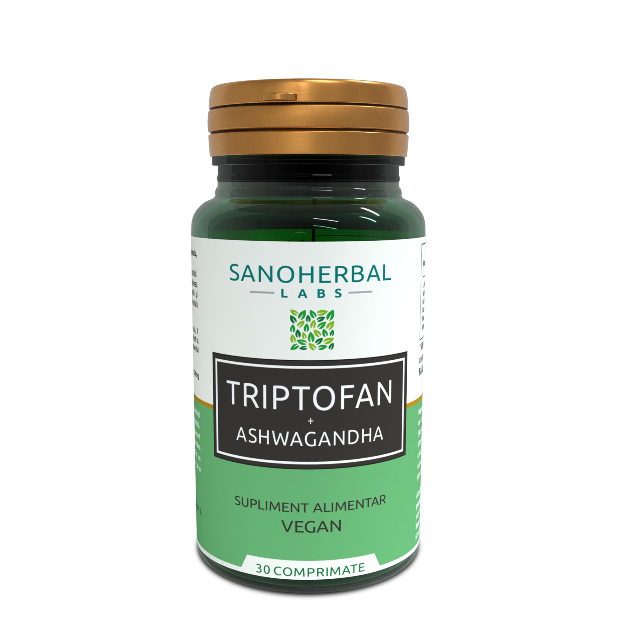 Triptofan + Ashwagandha Complex, Sanoherbal Spania, Supliment alimentar ...