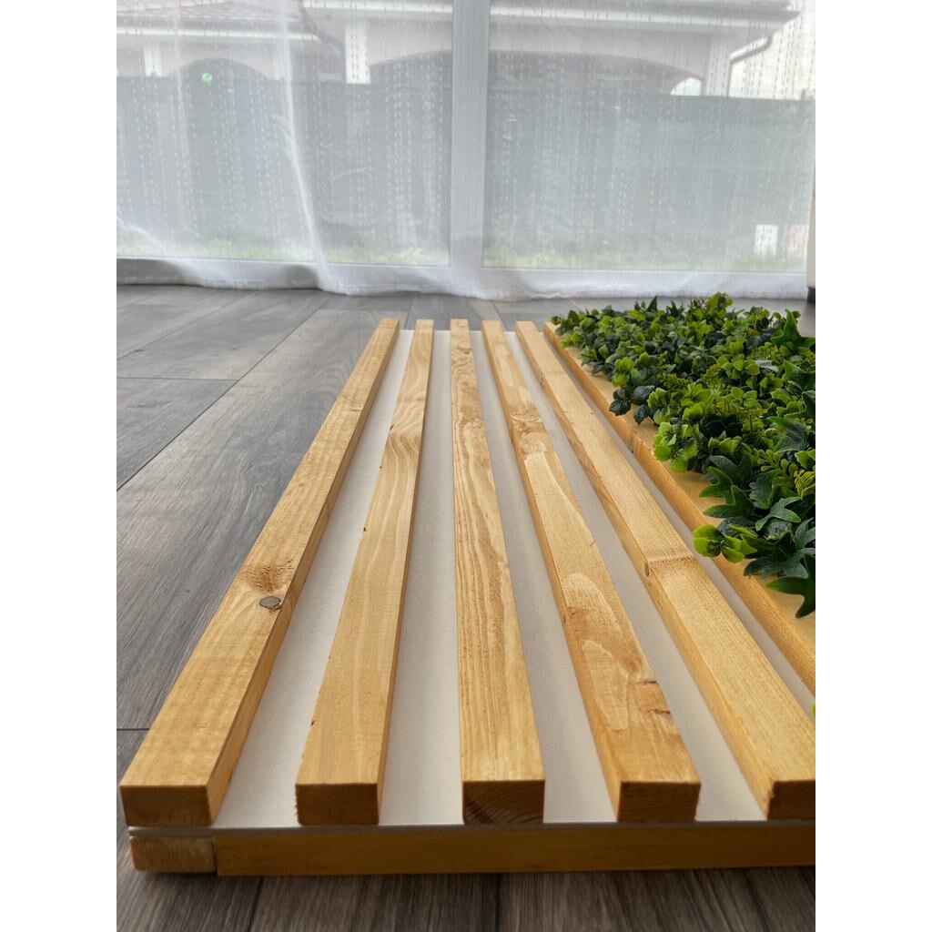 Panou decorativ special riflaje si iarba artificiala 100x55 cm alb ...