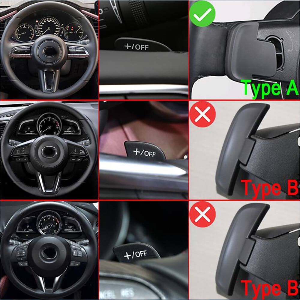 Set 2 padele rosu volan pentru Mazda, Shift Paddle Mazda 3 CX30 CX-30 ...