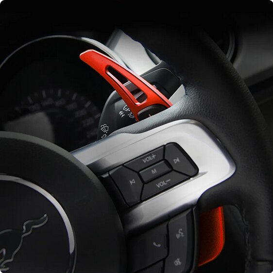 Set 2 padele rosu volan pentru Ford, Shift Paddle Mustang V6 EcoBoost ...