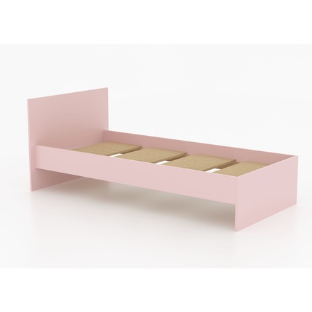 Pat copii DELIZIA, 90x200 cm, SUPORT SALTEA INCLUS, PAL 18mm, ROZ, by ...