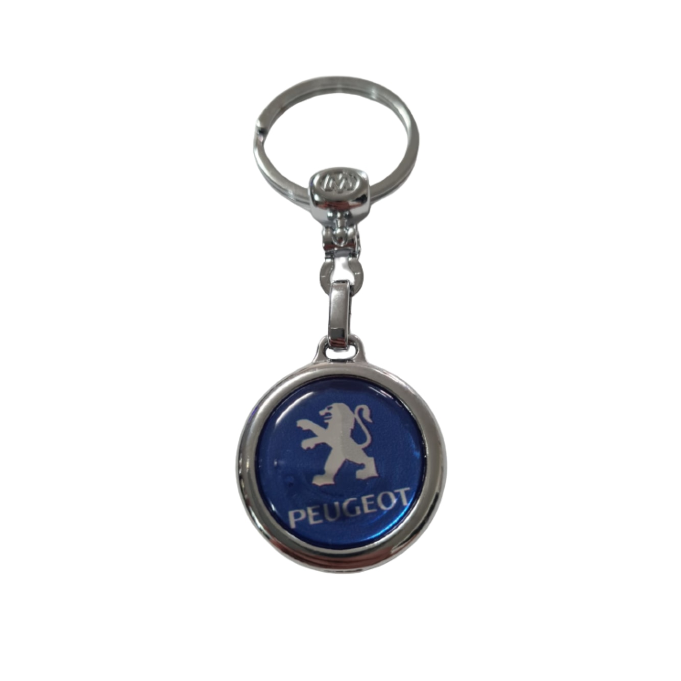 Breloc cheie rotund metal siliconat Peugeot Maty Key - eMAG.ro