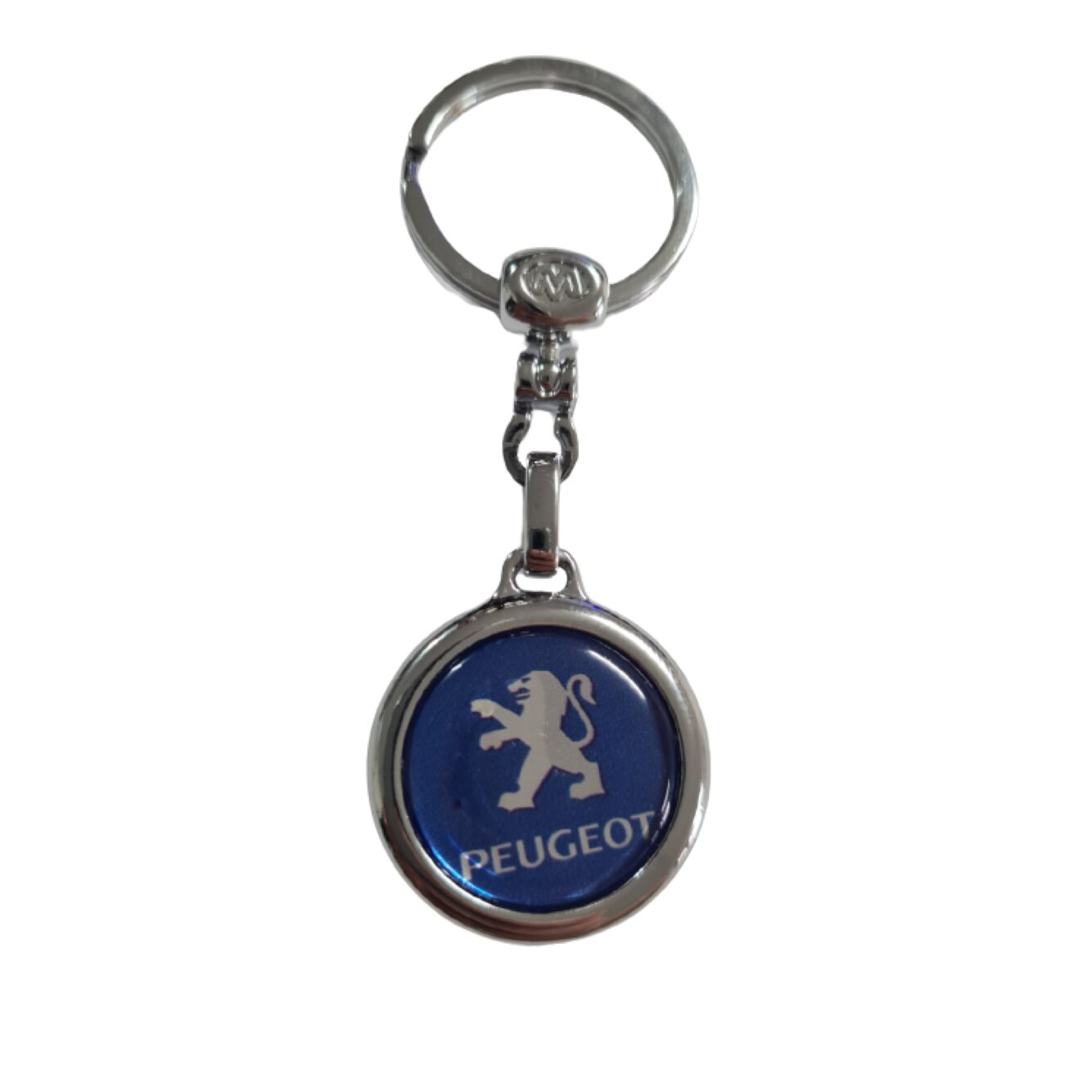 Breloc cheie rotund metal siliconat Peugeot Maty Key - eMAG.ro