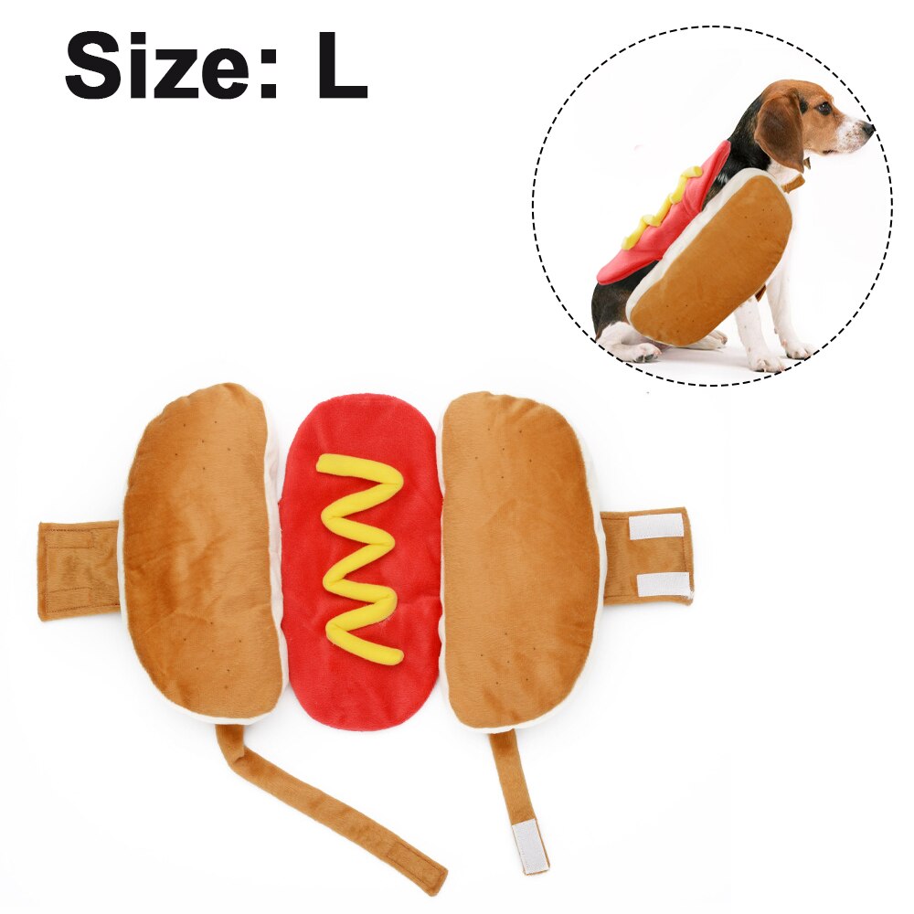Costum Hot Dog pentru catel, Cozevdnt, L - eMAG.ro
