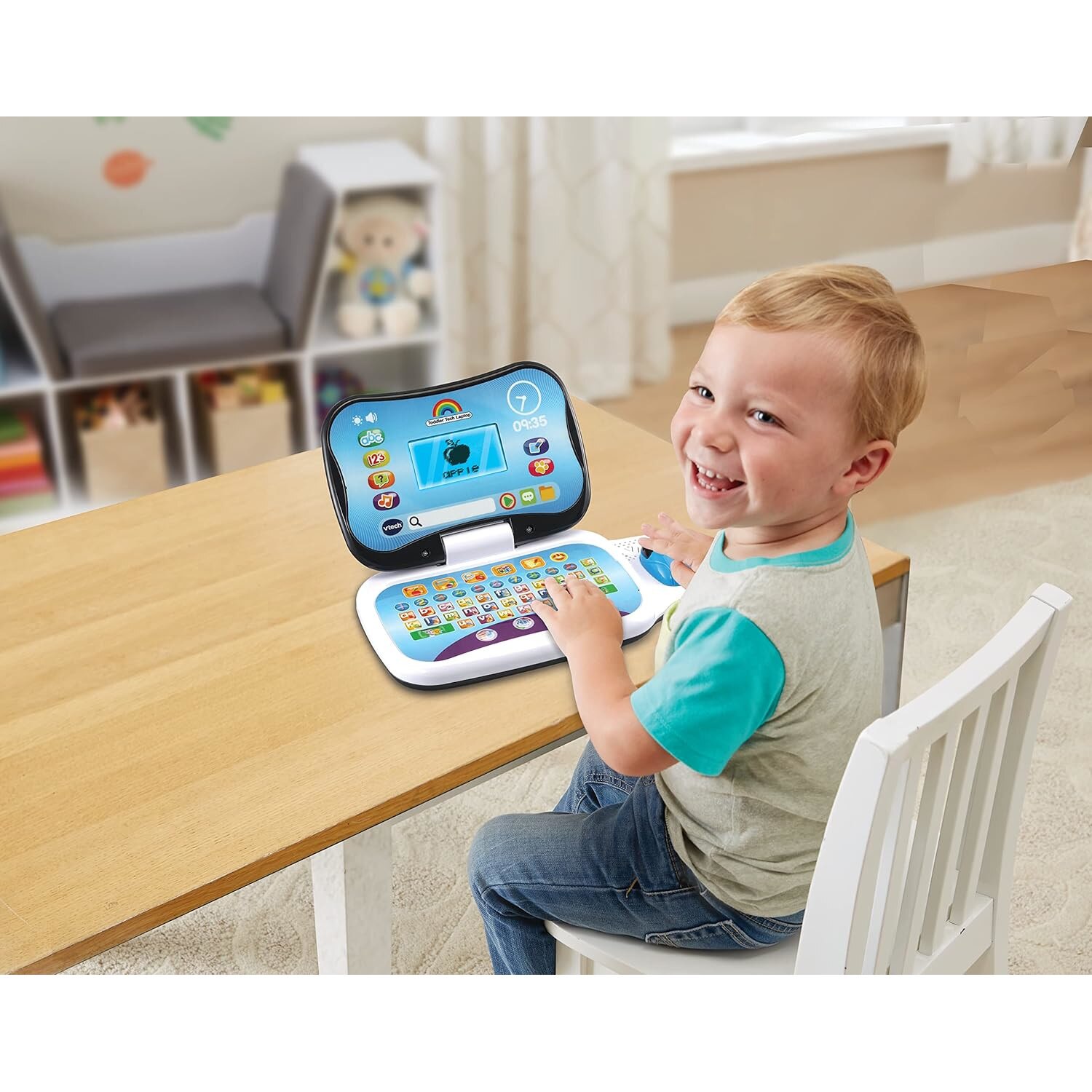 Jucarie interactiva, Vtech, Toddler Tech Laptop, 4.8 x 30 x 16 cm ...