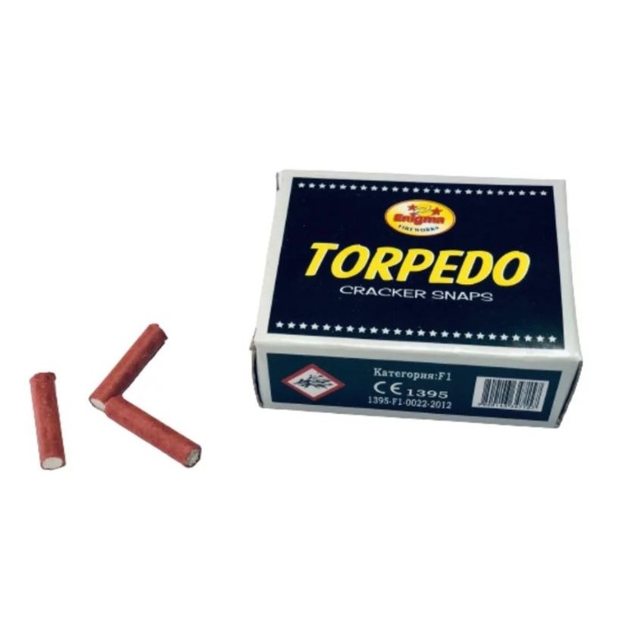 Set cu 20 de cilindri pocnitori, model Big Torpedo, Negru - eMAG.ro