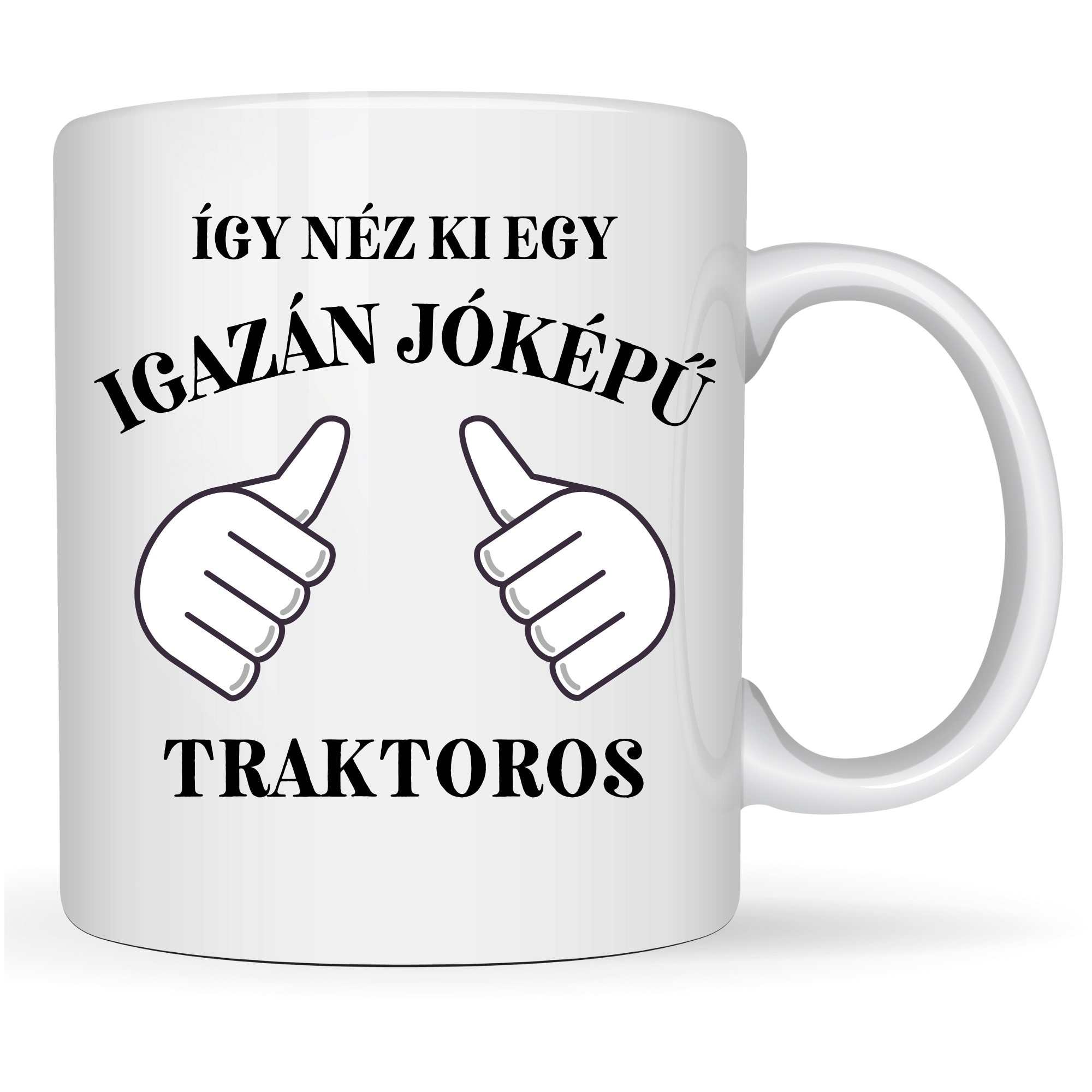 Cana personalizata “Így néz ki egy igazán jóképű traktoros”, tractorist ...