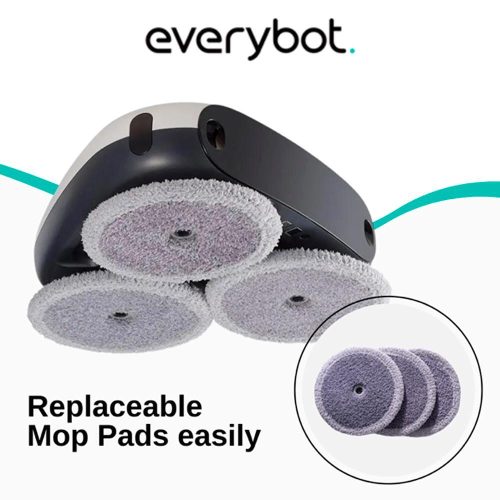Robot de curatat Everybot TS300,3 mopuri rotativi, Mop uscat si umed, Pana la 120 de minute de ...