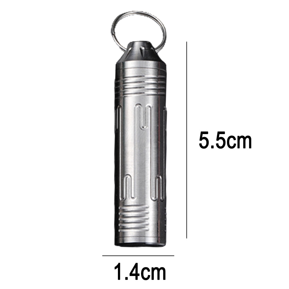 Breloc pentru pastile, JeiibrZui, Titan, 5.5x1.4 cm, Argintiu - eMAG.ro