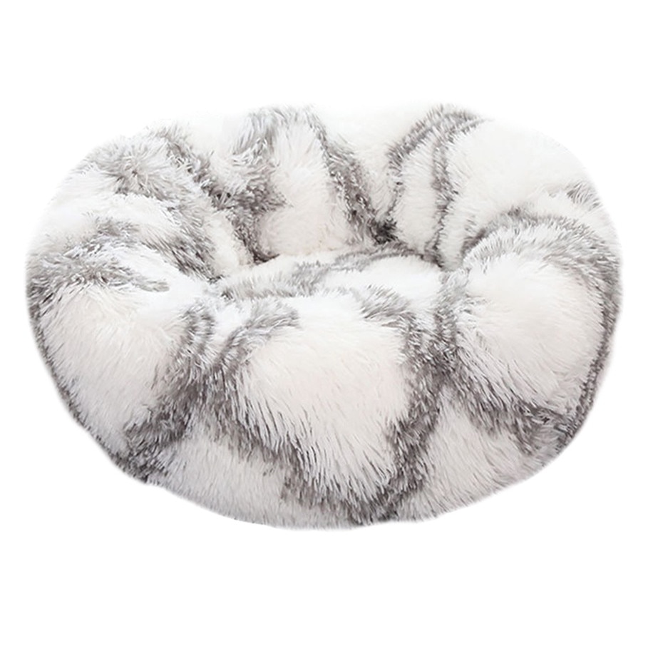 Pat animale de companie, JeiibrZui, Plus, 50 cm, Alb/Gri - eMAG.ro