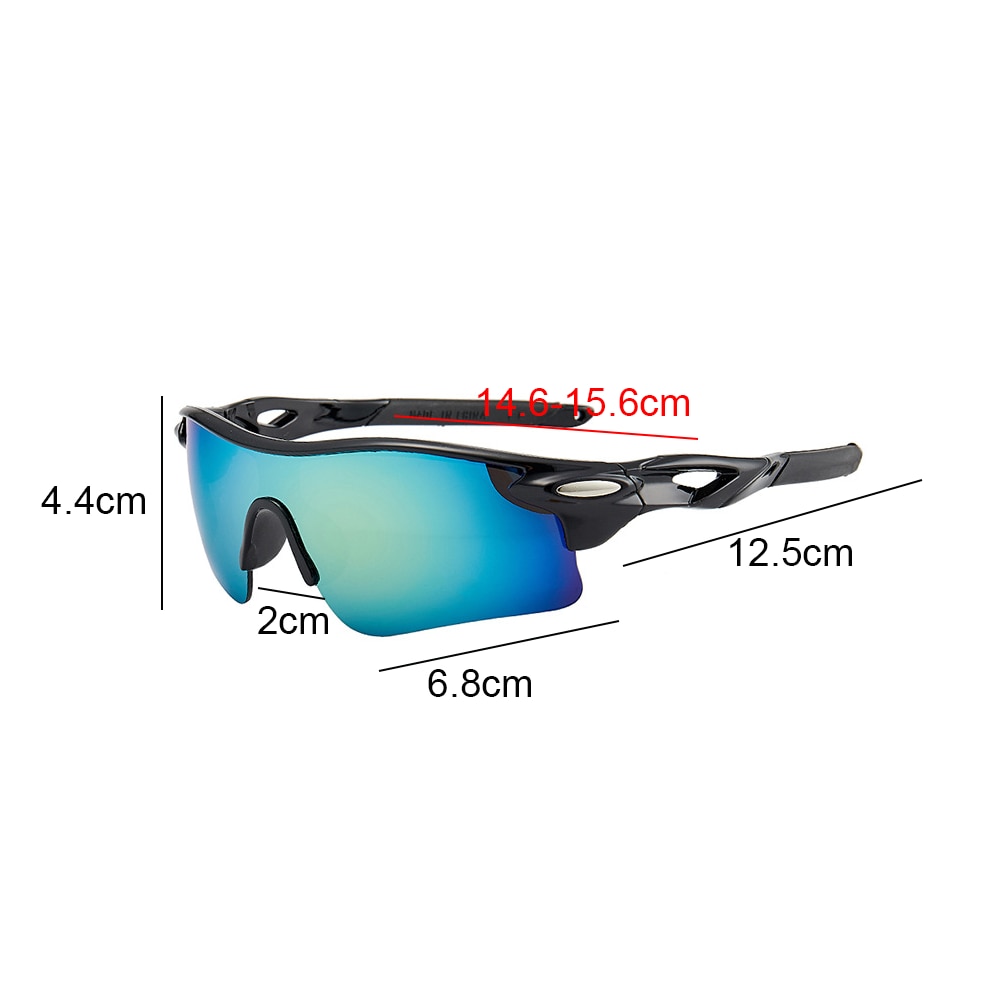 Ochelari de soare sport polarizati, JeiibrZui, Negru/Albastru - eMAG.ro