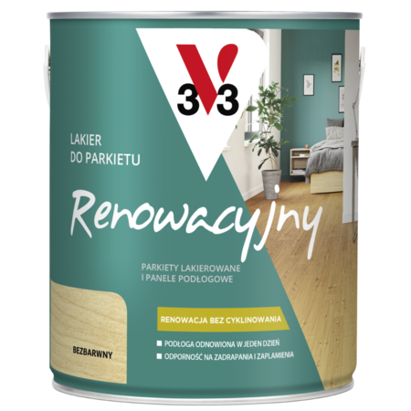 Lac transparent pentru parchet V33, Satinat, 2.5L - eMAG.ro