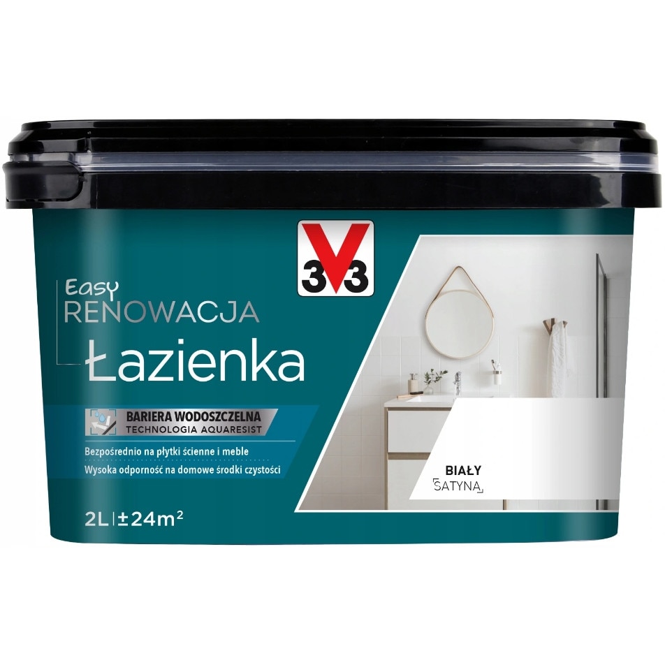 Vopsea pentru baie V33, Alb, 2 L - eMAG.ro