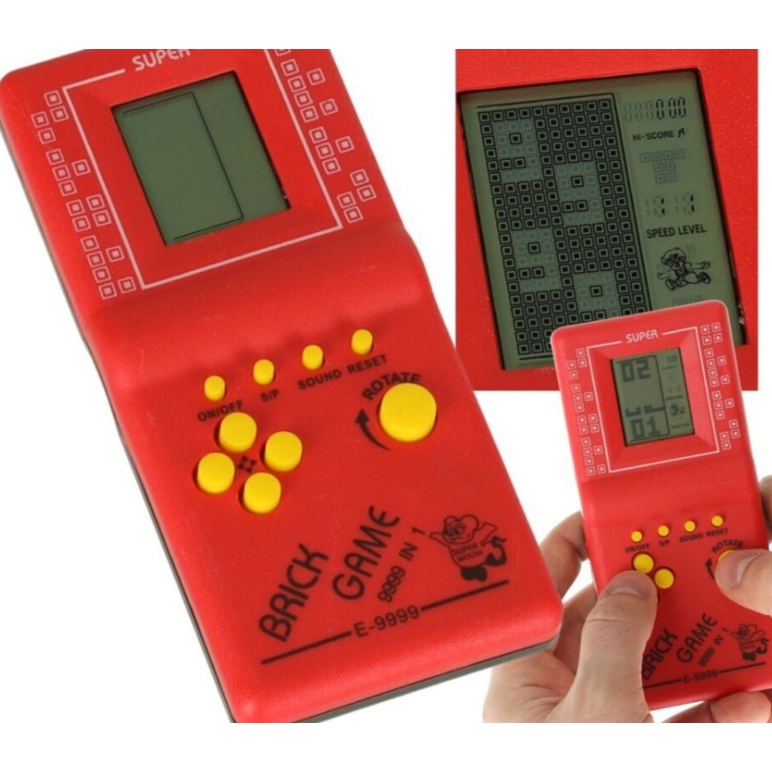 Joc Interactiv Tip Tetris, Brick Game 999 Clasic, Rosu - eMAG.ro
