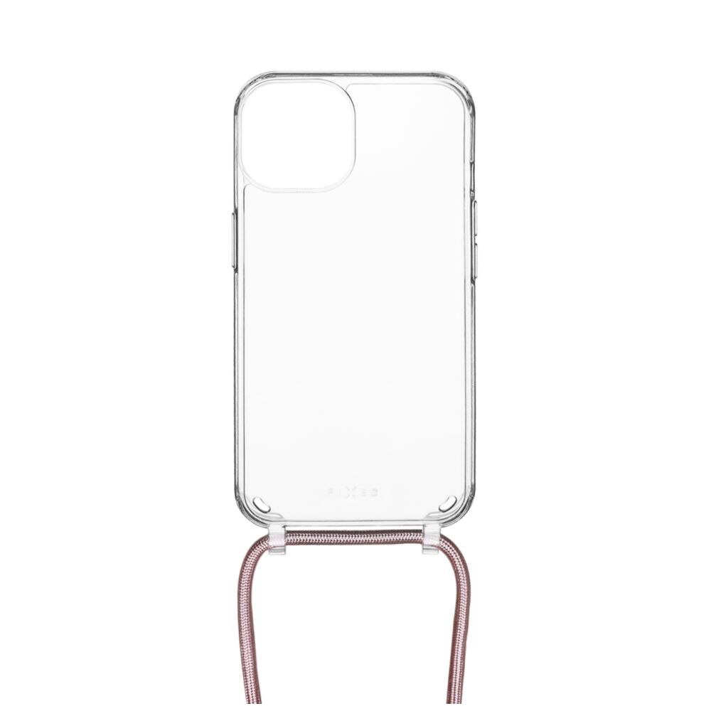 Carcasa FIXED Pure Neck pentru Apple iPhone 15 Pro, roz - eMAG.ro