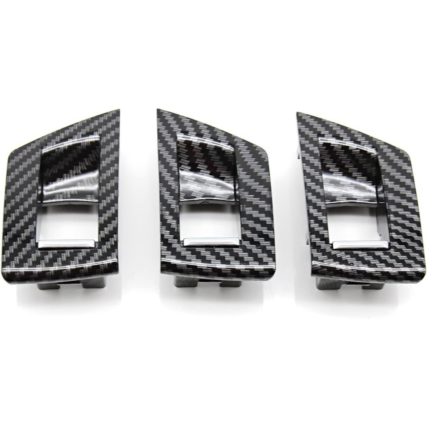 Set 3xButoane panou auto, Pentru BMW 5 F10/F11, Gri Carbon - eMAG.ro