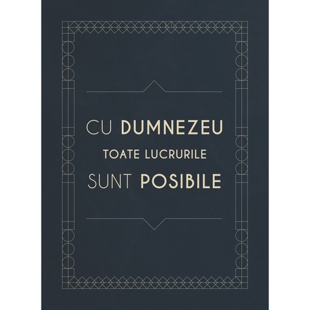 Jurnal cu spirala, Cu Dumnezeu toate lucrurile sunt posibile, Gold ...