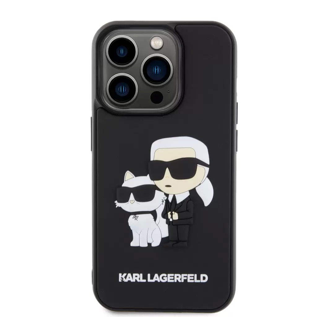 Karl Lagerfeld tok fekete KLHCP15L3DRKCNK Apple Iphone 15 Pro ...
