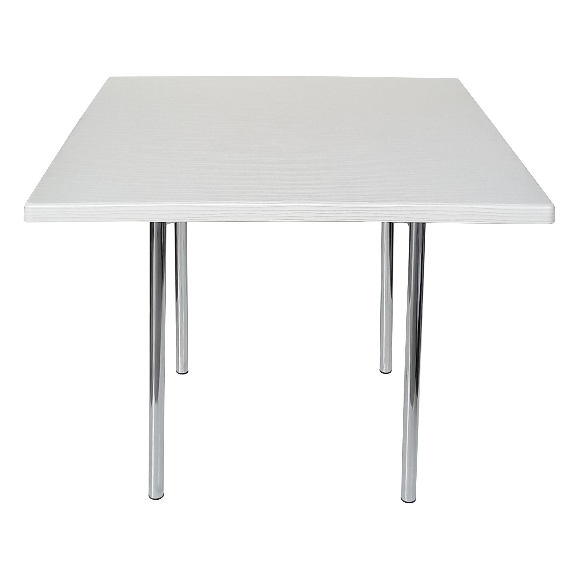 Masa patrata SEAGRASS LIGHT, blat Topalit, structura metalica cromata ...