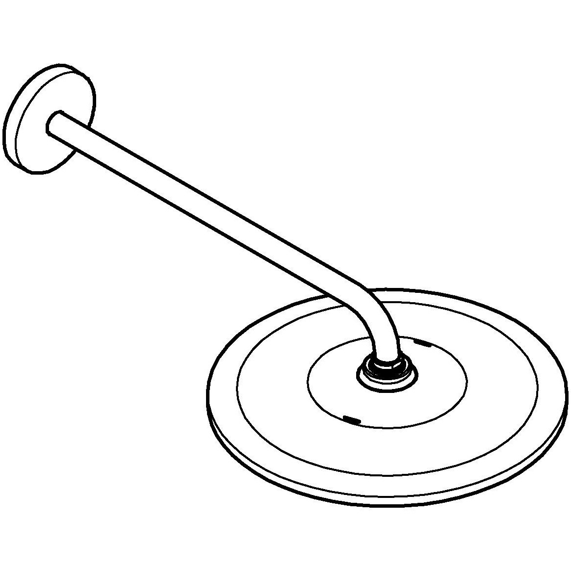 Dus fix Grohe Rainshower Mono 310 22121KF0, 1/2'', montare pe perete ...