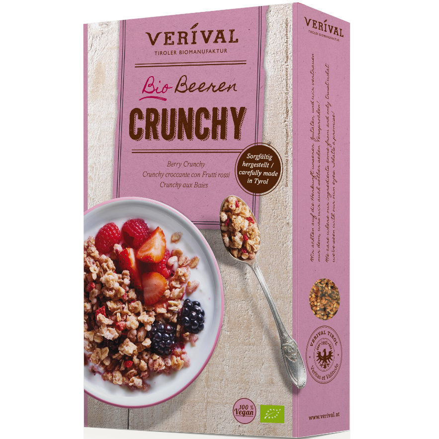 Cereale Crunchy cu fructe de padure Verival Bio, 375g - eMAG.ro