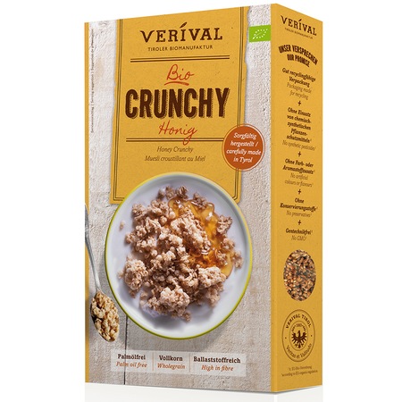 Cereale Crunchy cu miere Verival Bio, 375g - eMAG.ro