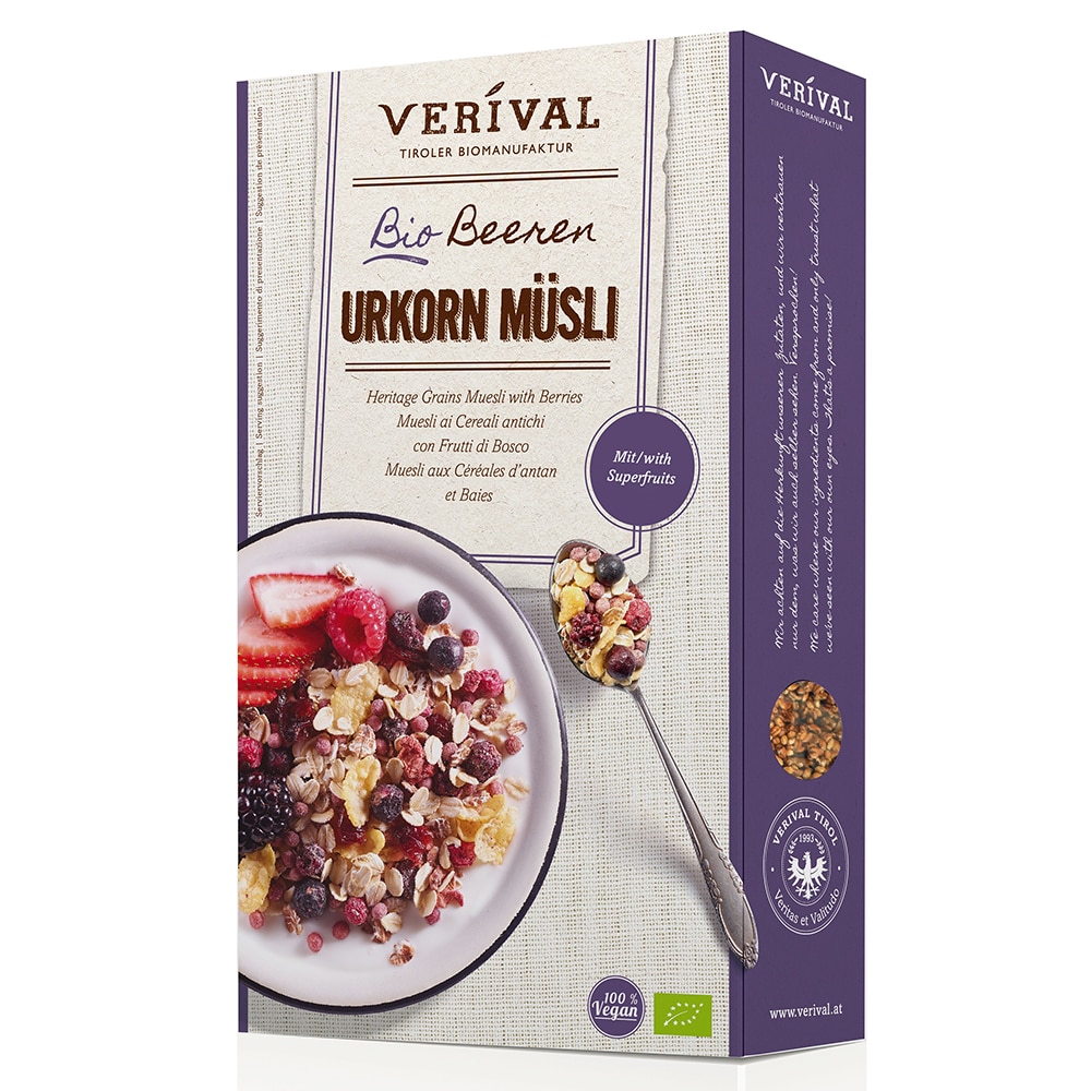 Muesli cu fructe de padure Verival Bio, 325g - eMAG.ro