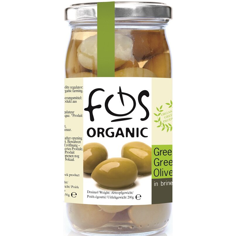 Masline verzi In saramura FOS Bio, 350g - eMAG.ro