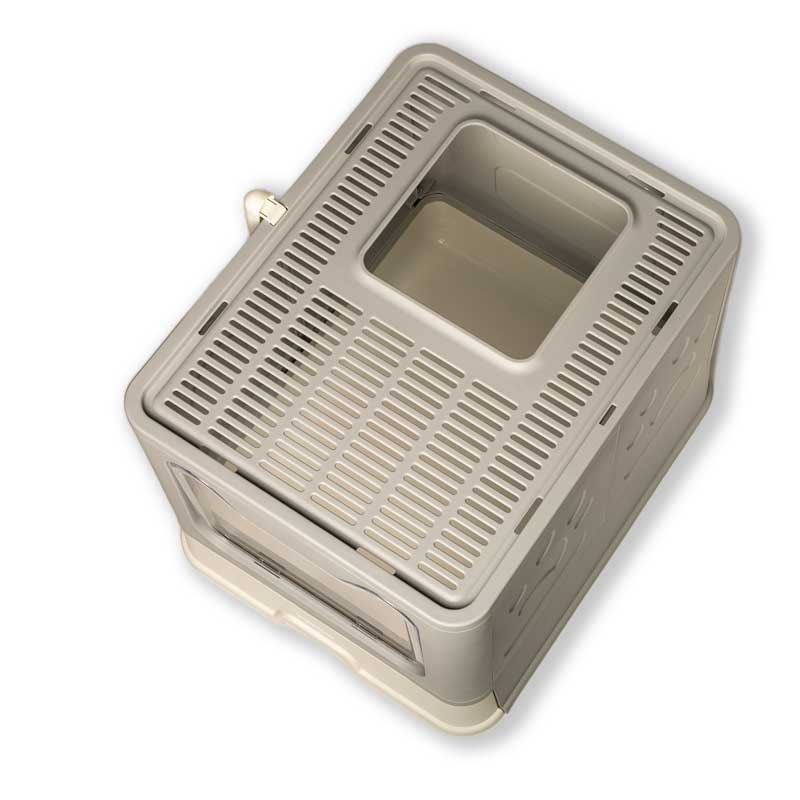 Litiera pliabila pentru pisici, Sarsaila, gri - eMAG.ro