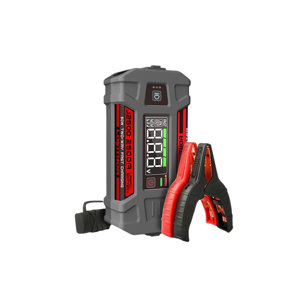 Redresor auto portabil, Lokithor, J2500, Functie power bank, 2500A, 12V ...