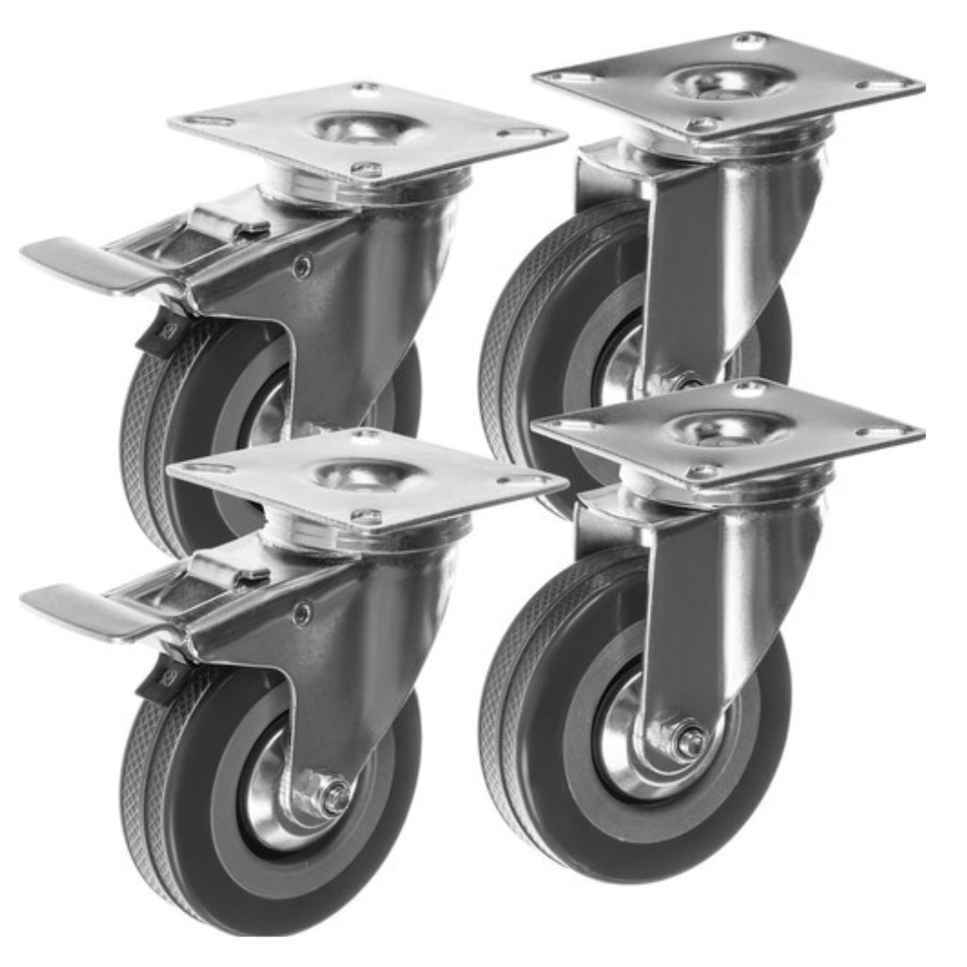 Set 4 Roti Pivotante Zenino - pentru Transport, Sarcina Maxima 220kg ...