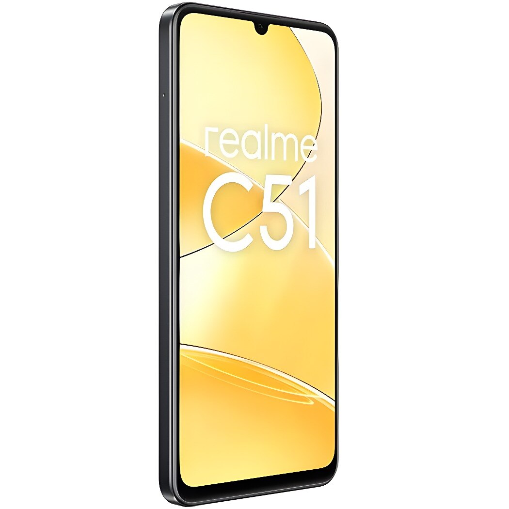Telefon mobil Realme C51, Dual SIM, 128GB, 4GB RAM, 4G, Carbon Black ...