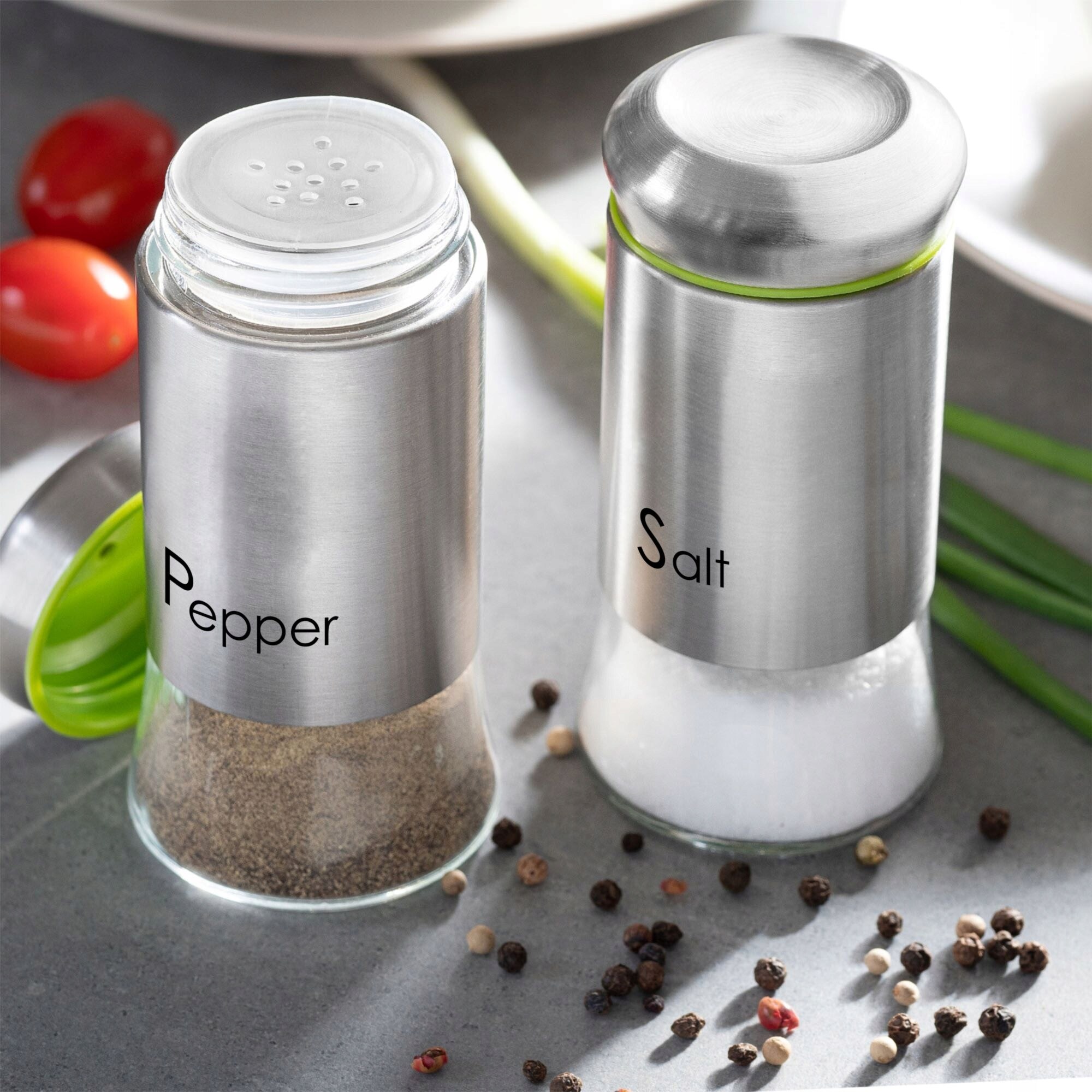 Recipient pentru sare, Kadax, Otel, Argintiu, 150 ml - eMAG.ro