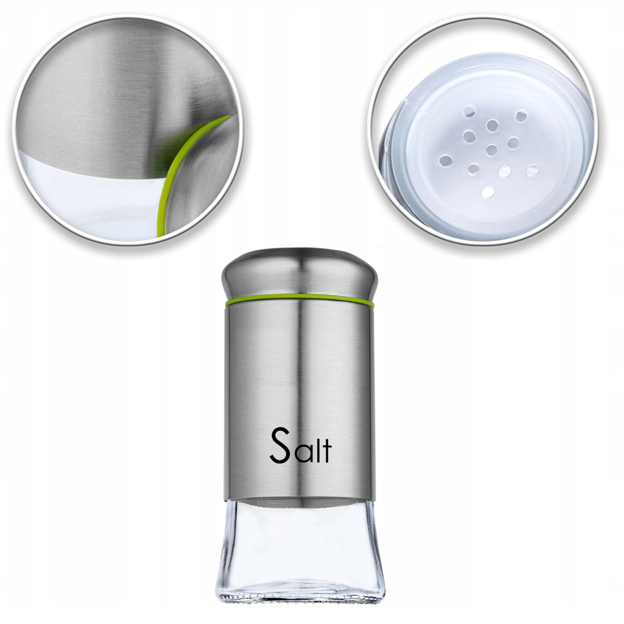 Recipient pentru sare, Kadax, Otel, Argintiu, 150 ml - eMAG.ro