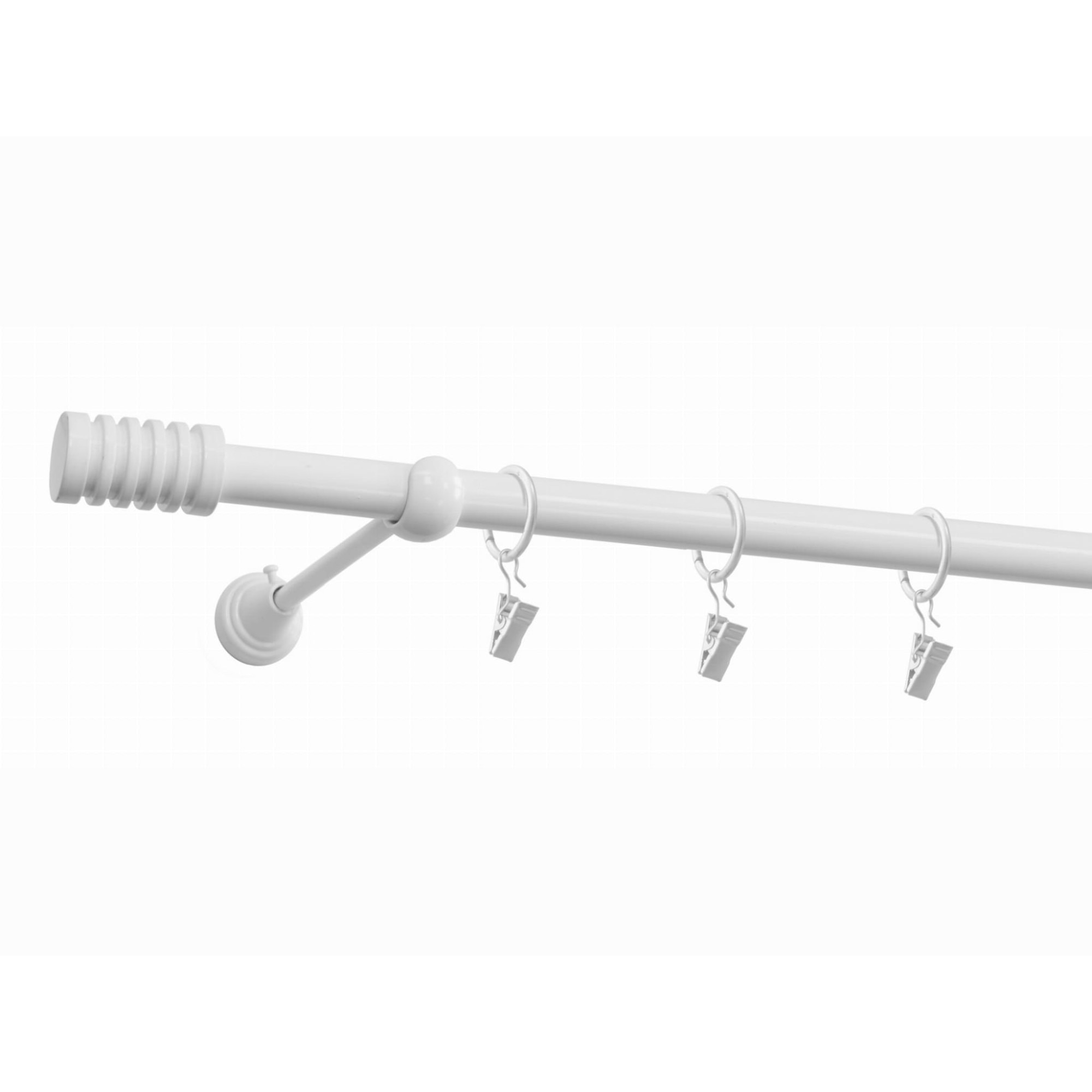 Tija pentru perdea, Gardinia, Metal, 19 mm, 160 cm, Alb - eMAG.ro