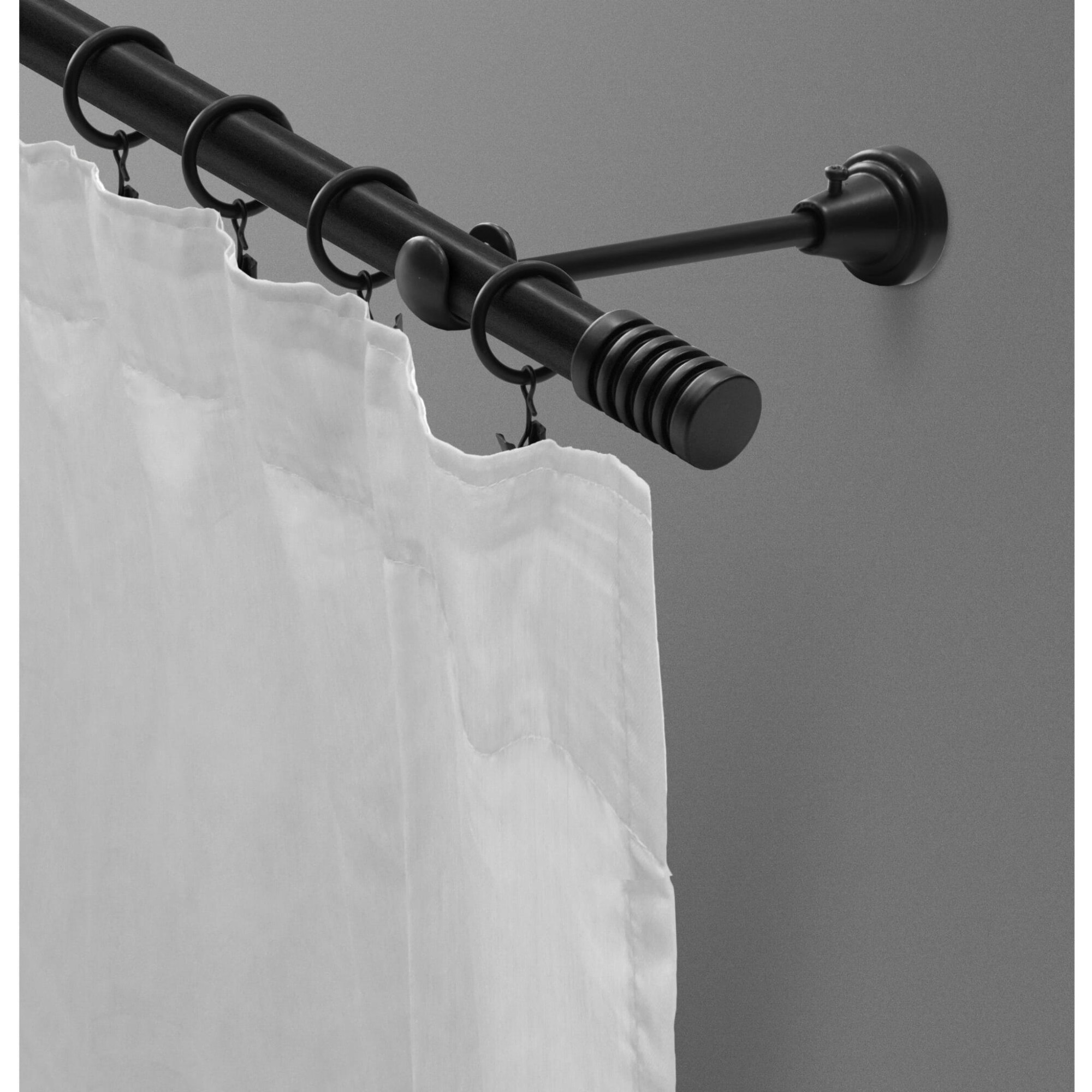 Tija pentru perdea, Gardinia, Metal, 19 mm, 160 cm, Negru - eMAG.ro