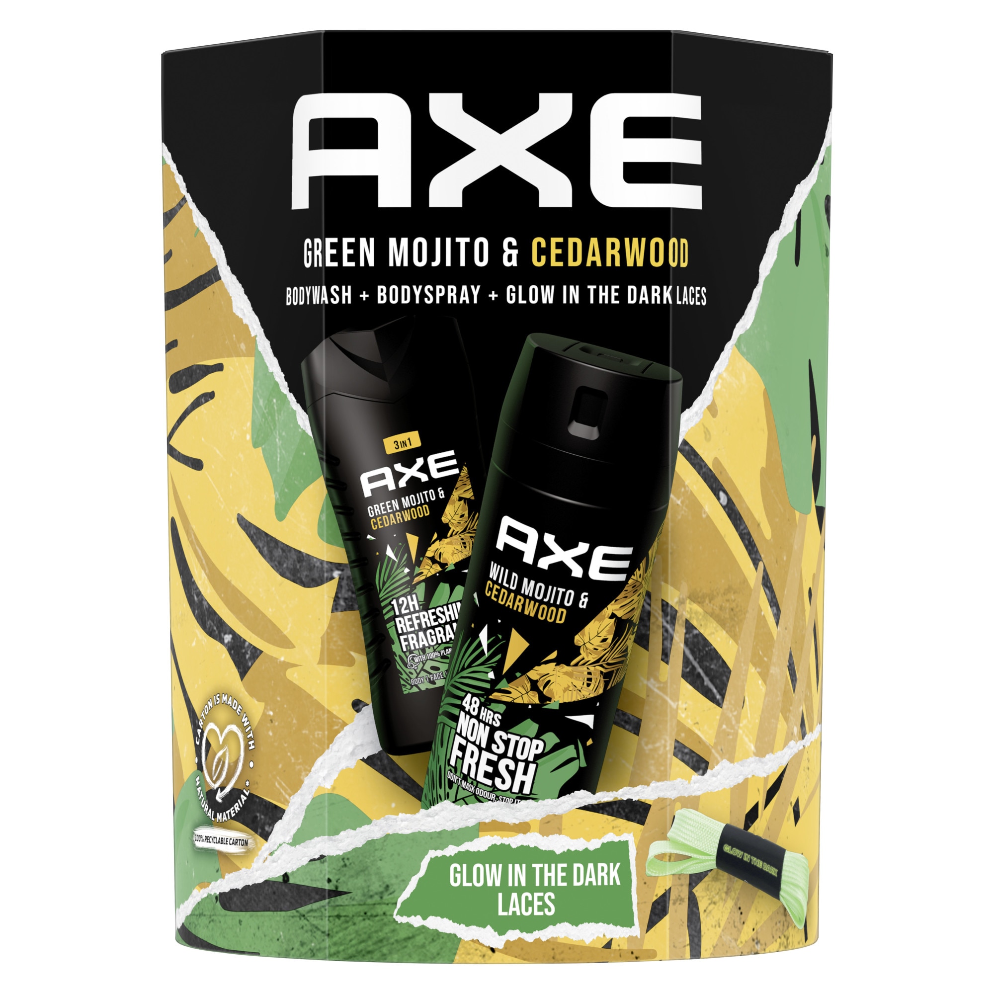 Axe Green Mojito&Cedarwood ajándékcsomag világító cipőfűzővel - eMAG.hu