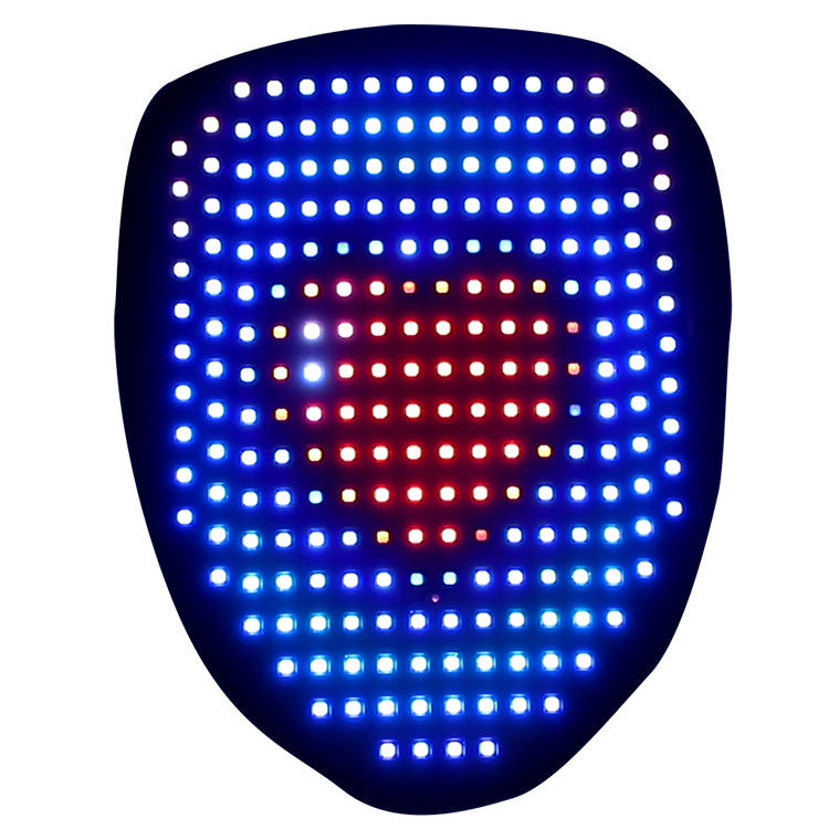 Masca LED RGB inteligenta cu 50 de imagini, schimbare imagine prin ...