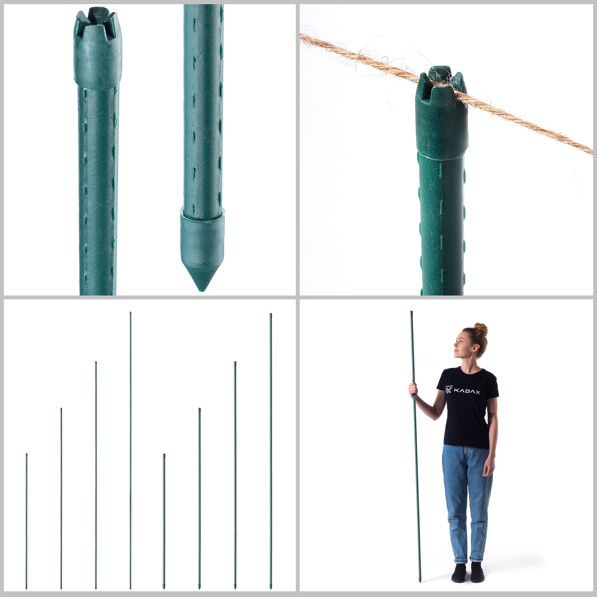 Araci de gradina, suport pentru plante 180 cm KADAX, Set 10x, ⌀16 mm ...