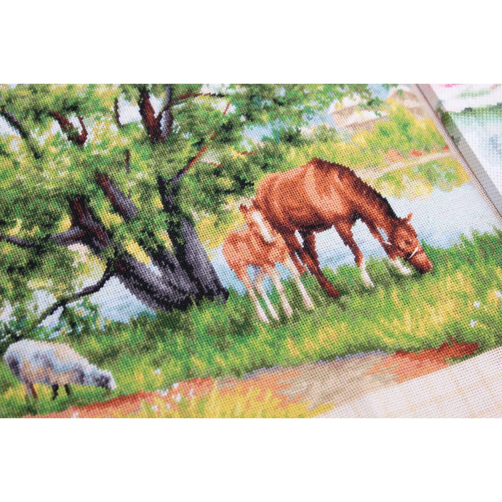 Set goblen de cusut, cu diagrama, Pastorala, 45x24cm - eMAG.ro