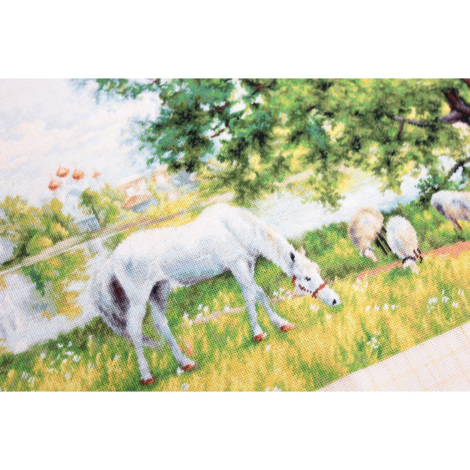 Set goblen de cusut, cu diagrama, Pastorala, 45x24cm - eMAG.ro