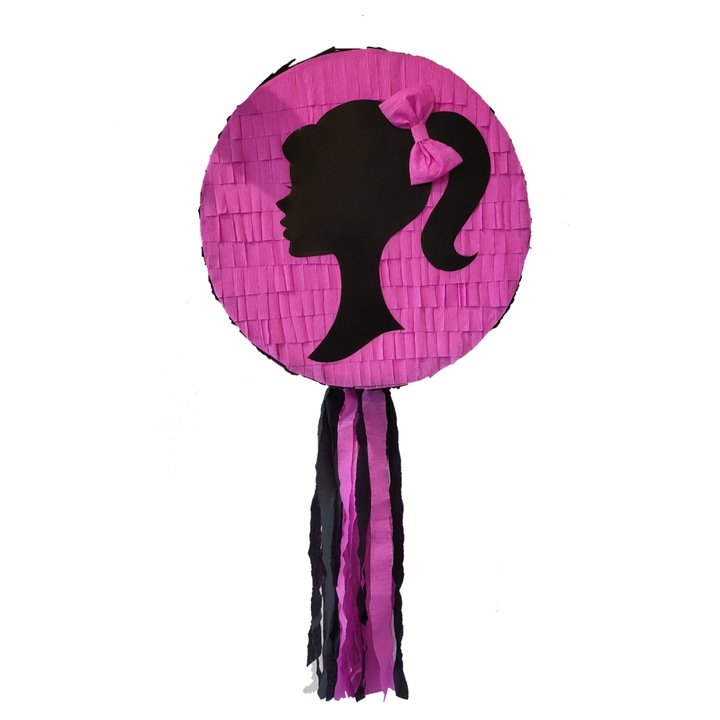 Pinata Barbie girl cu bat si confetti Pinastar - eMAG.ro