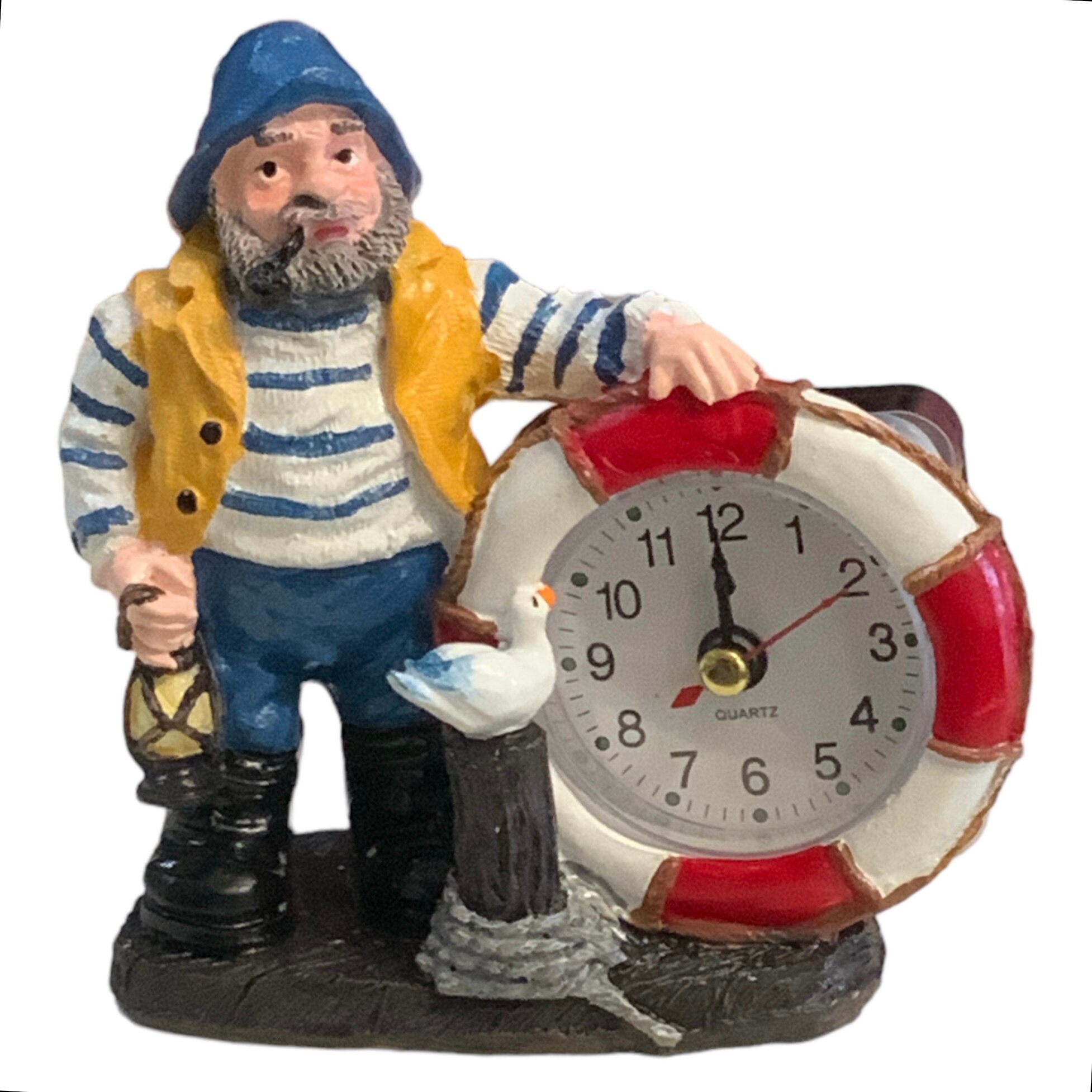 Ceas de masa, model Statueta Marinar, 12x12 cm, 2324 - eMAG.ro