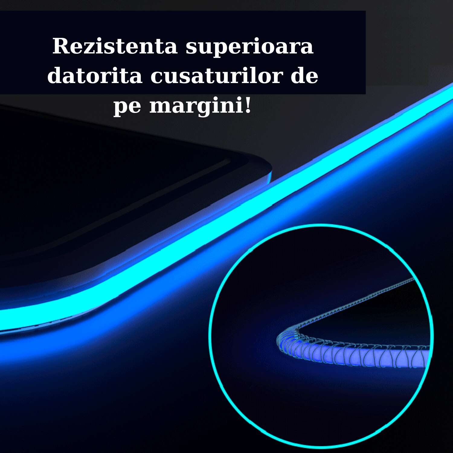 Mousepad profesional gaming si birou, Textil cu baza cauciucata, RGB ...