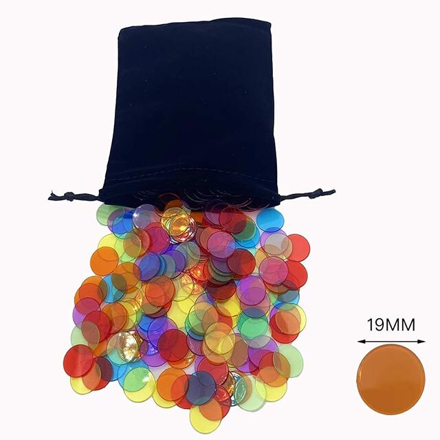 Set 600 jetoane bingo, Wepzsxo, Plastic, Multicolor - eMAG.ro